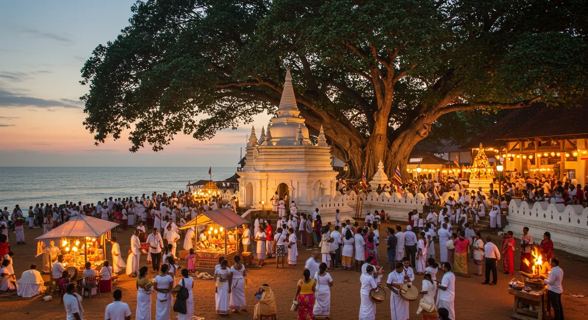 Unawatuna Poya Day Celebrations Guide | FEstivation.com